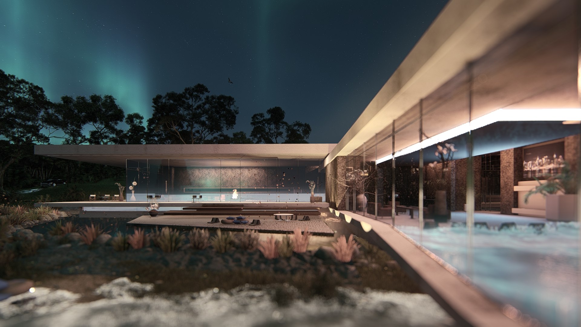 Super Modern Beach Luxury Villa House Revit N Lumion Building Model ...