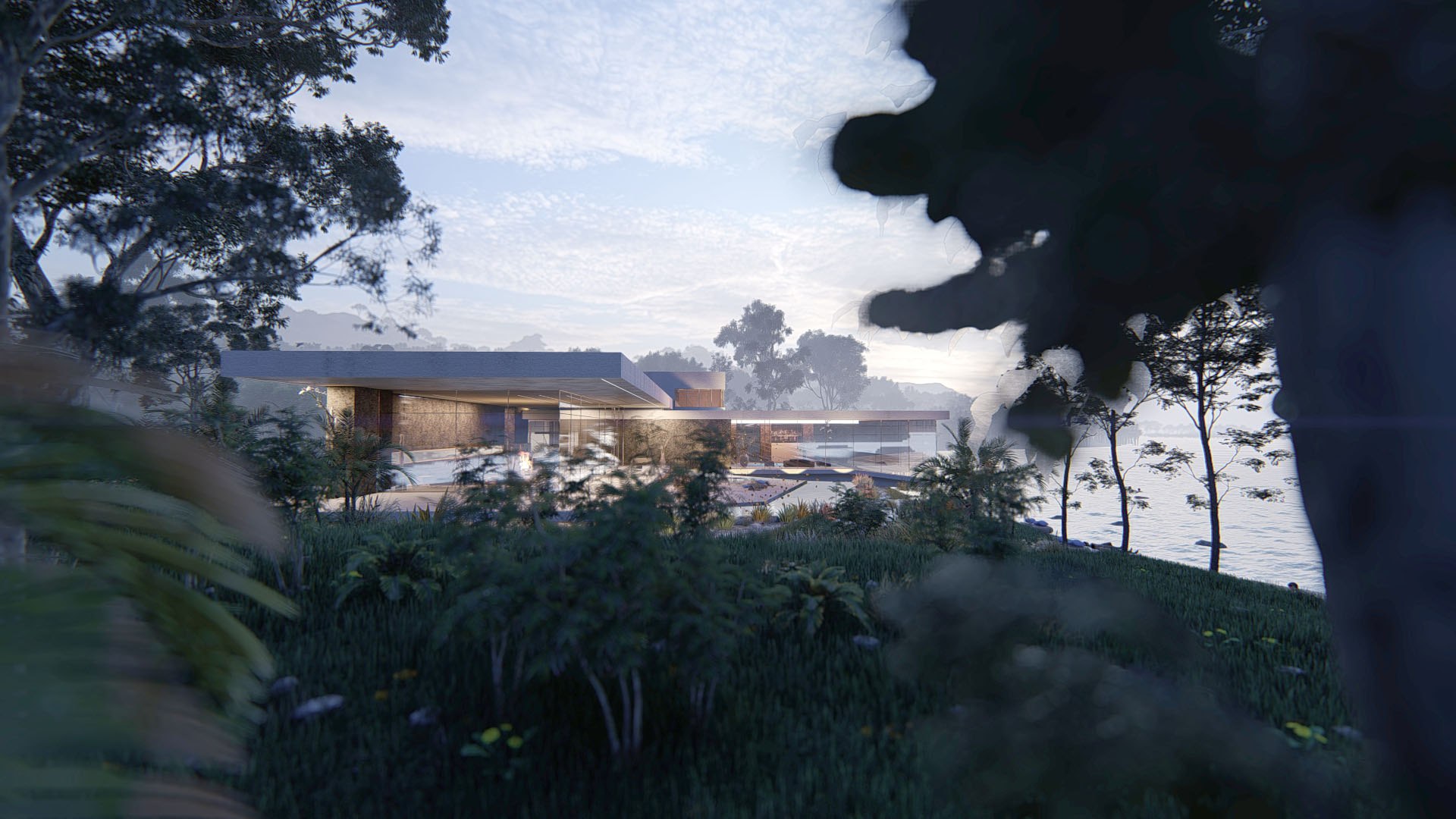 Super Modern Beach Luxury Villa House Revit N Lumion Building Model - TurboSquid 2128375