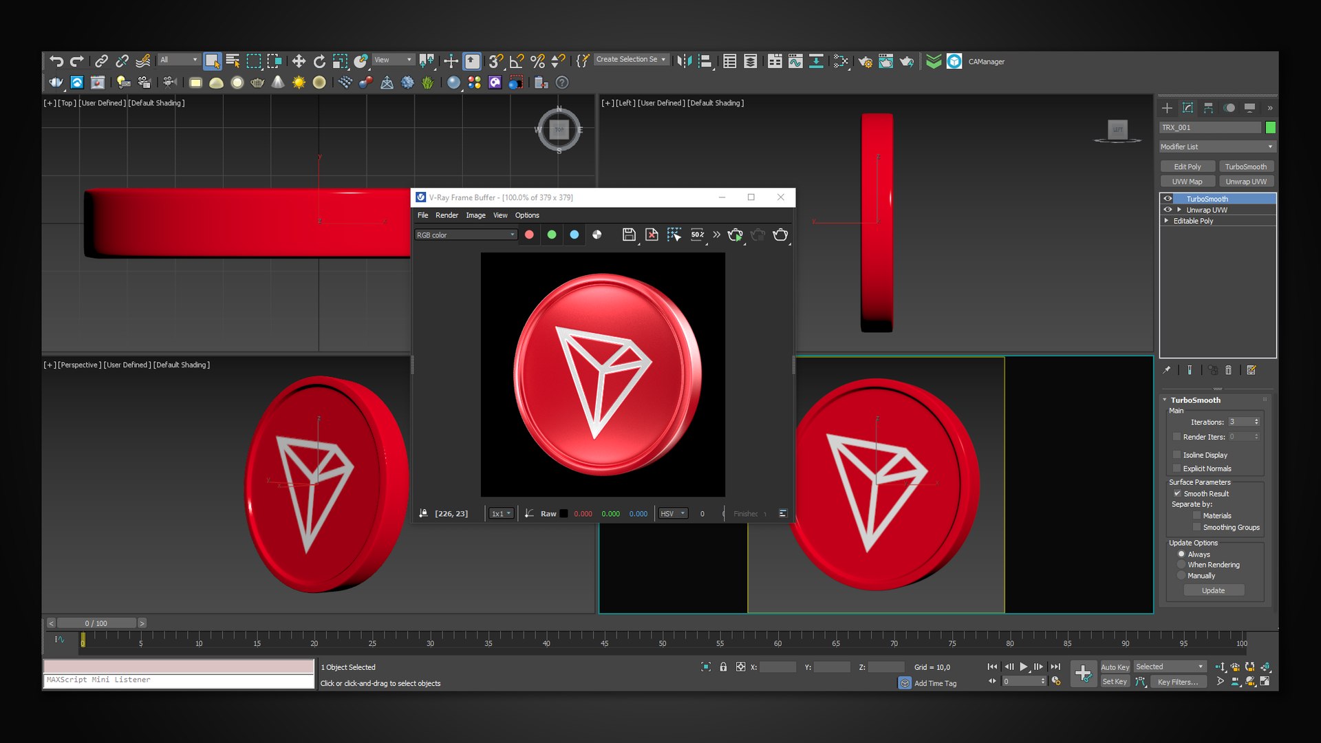 3D TRON COIN - TurboSquid 1947133