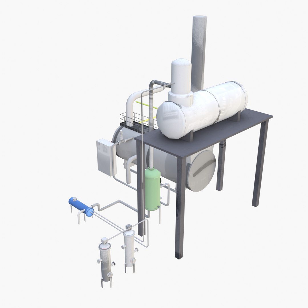 3D Boiler and pipes model - TurboSquid 2003022