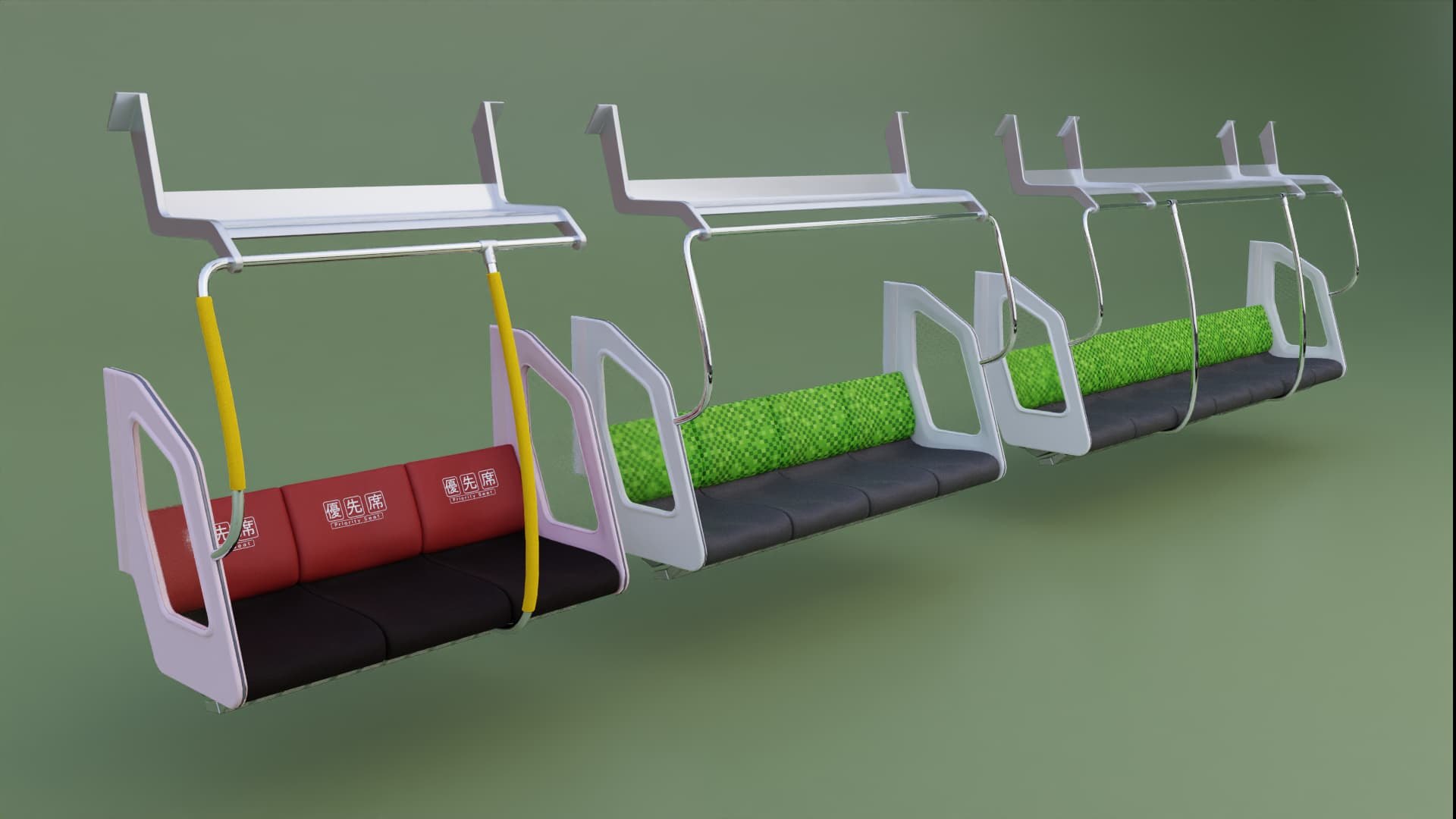 3D Japanese Train Detailed Interior Exterior Yamanote Line E235 Series ...