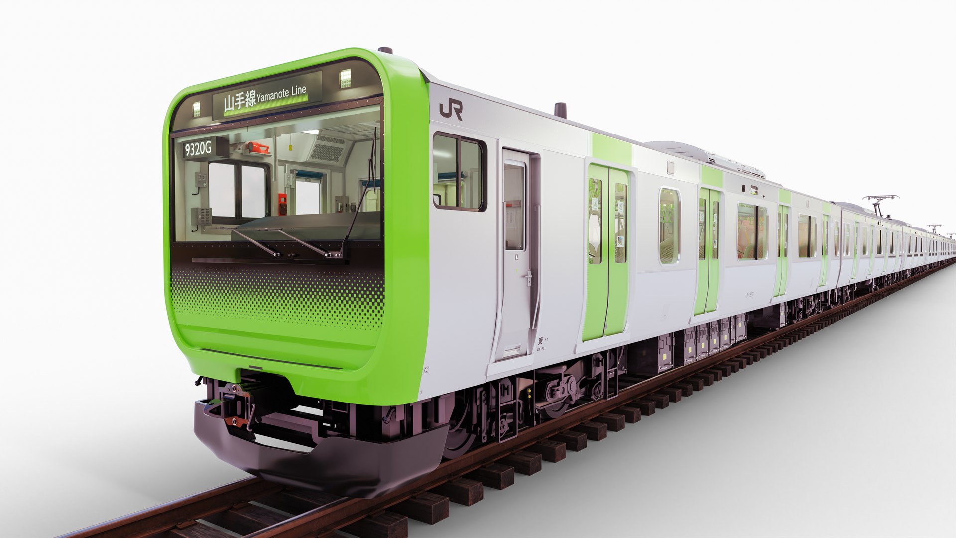 3D Japanese Train Detailed Interior Exterior Yamanote Line E235 Series ...