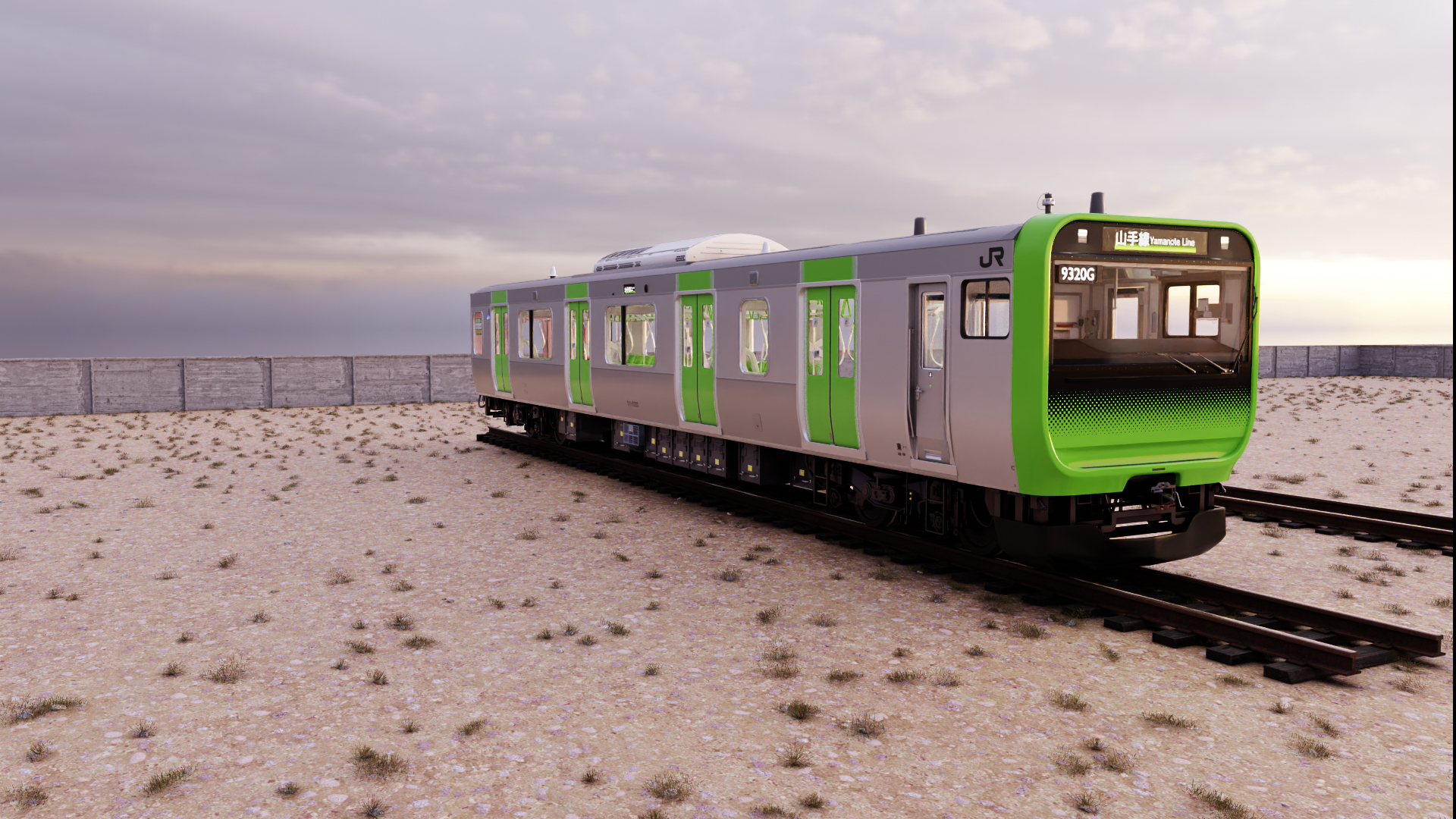 3D Japanese Train Detailed Interior Exterior Yamanote Line E235 Series Rigged 3D Model Model ...
