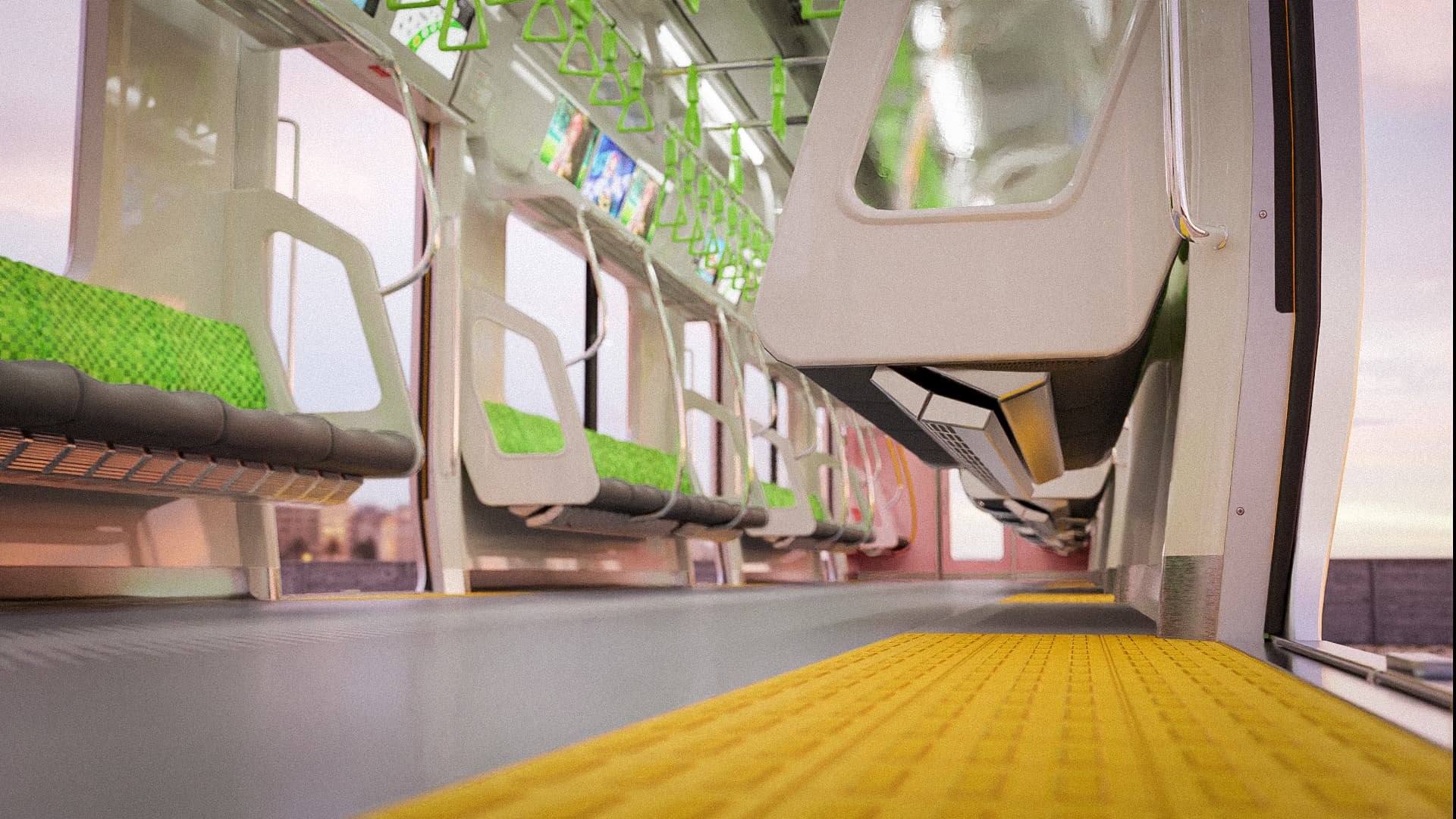 3D Japanese Train Detailed Interior Exterior Yamanote Line E235 Series ...