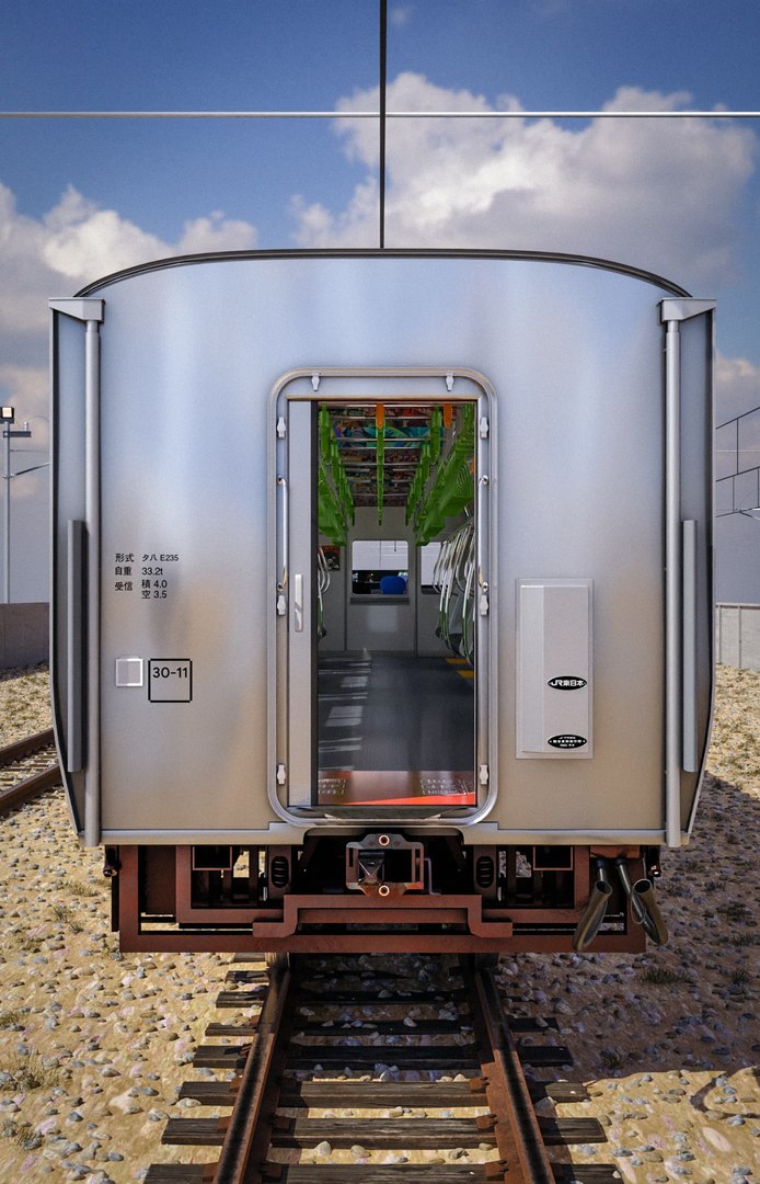 3D Japanese Train Detailed Interior Exterior Yamanote Line E235 Series ...