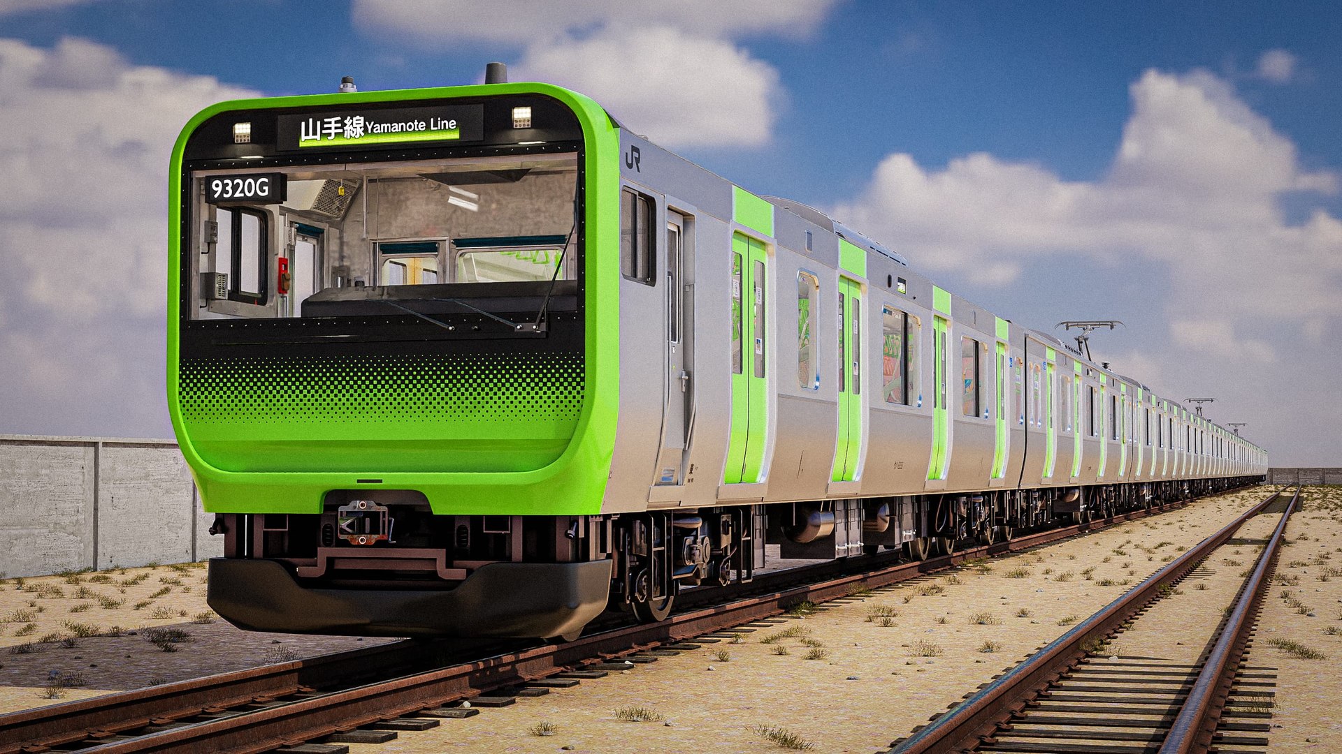 3D Japanese Train Detailed Interior Exterior Yamanote Line E235 Series ...