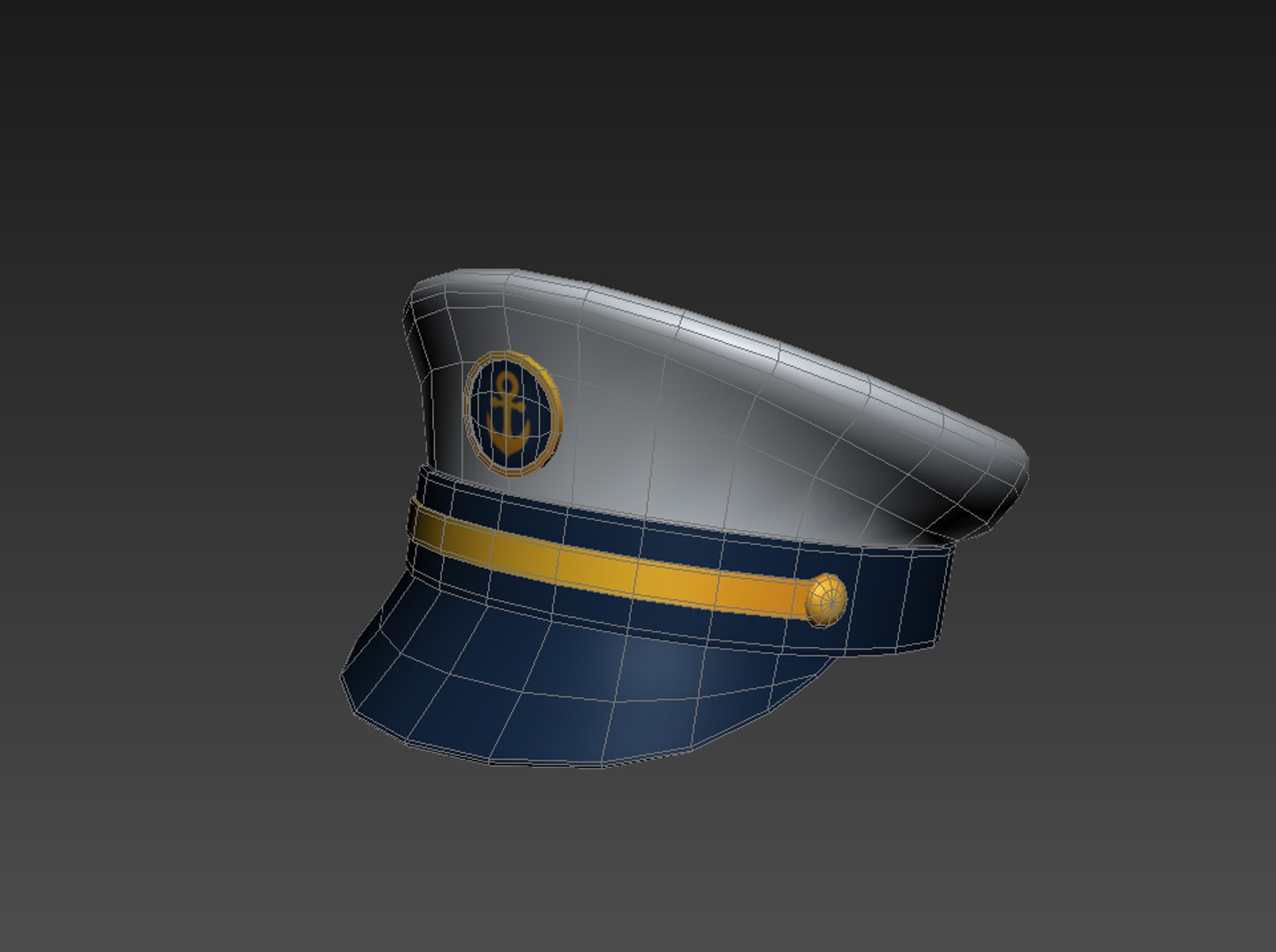 3D Navy Captain Hat Model - TurboSquid 1397460