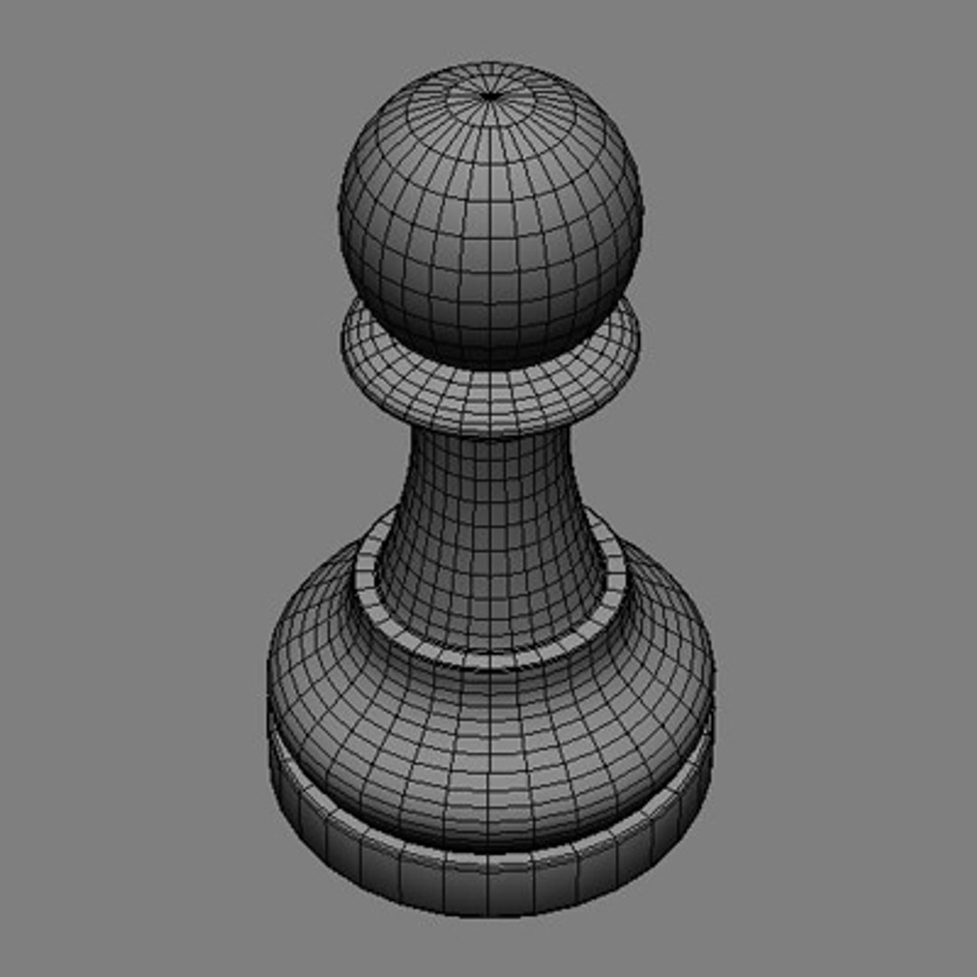 3ds Max Chess Pawn