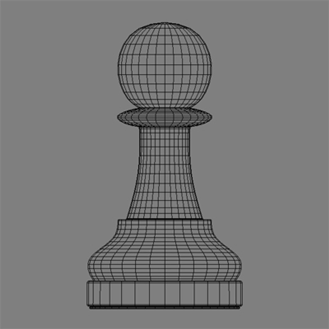 3ds Max Chess Pawn