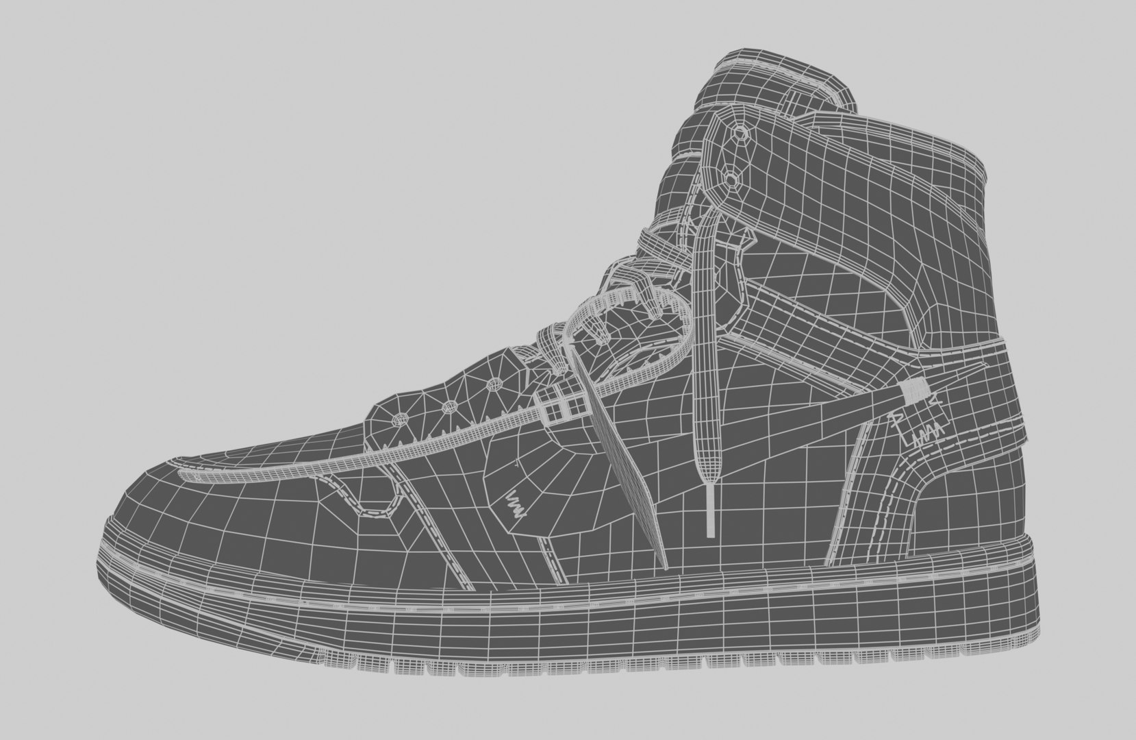 3D Air Jordan 1 Retro High OFF-WHITE UNC - TurboSquid 2120216