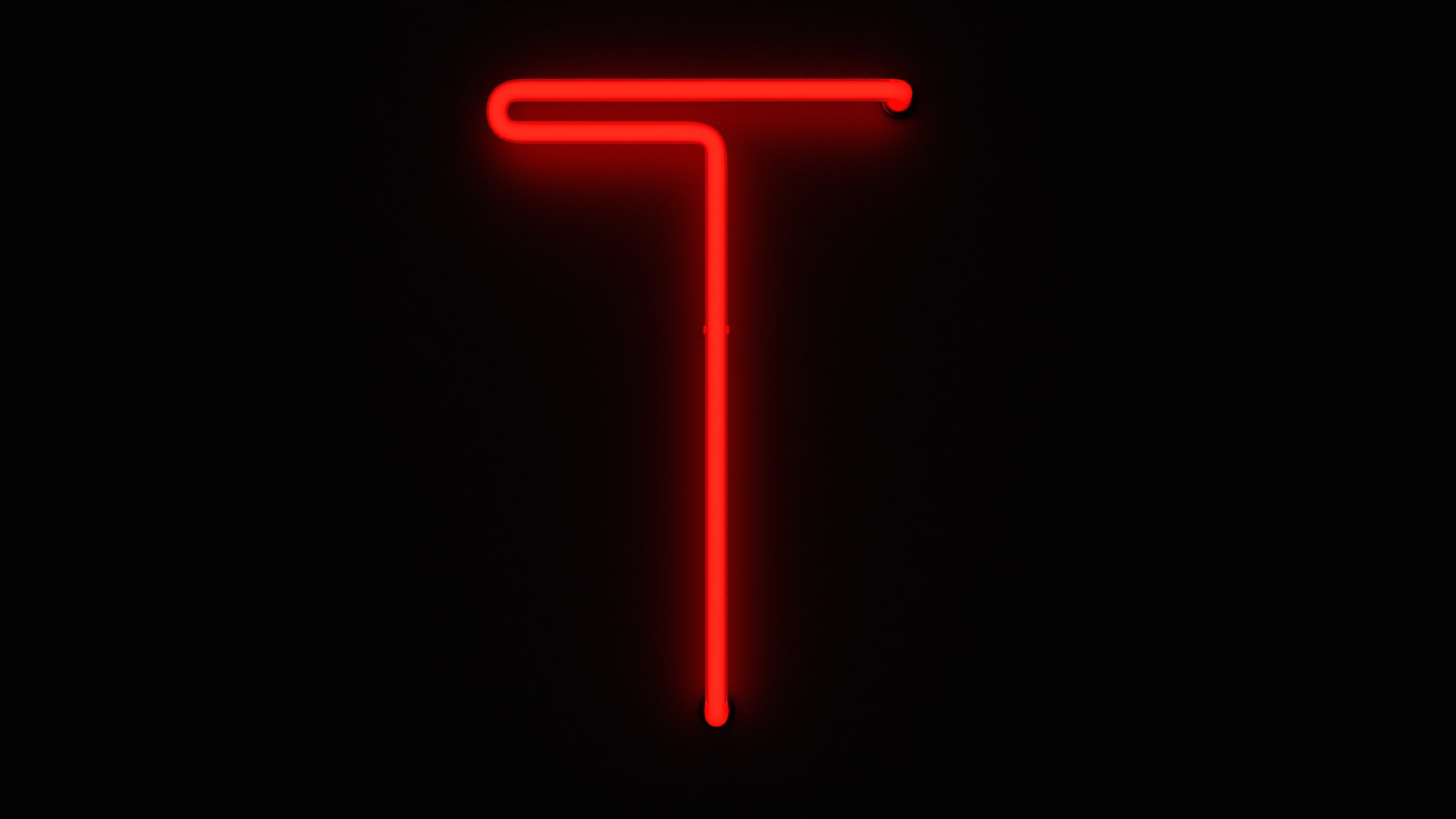 Neon Red Alphabet T 3D Model - TurboSquid 2158261