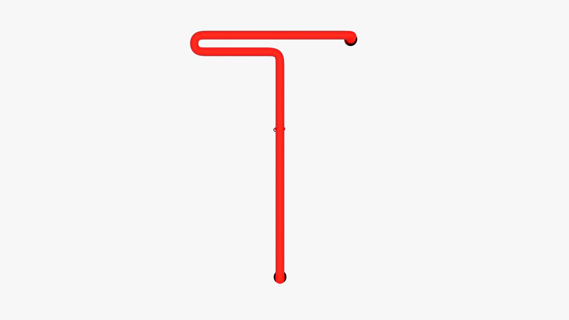 Neon Red Alphabet T 3D model - TurboSquid 2158261