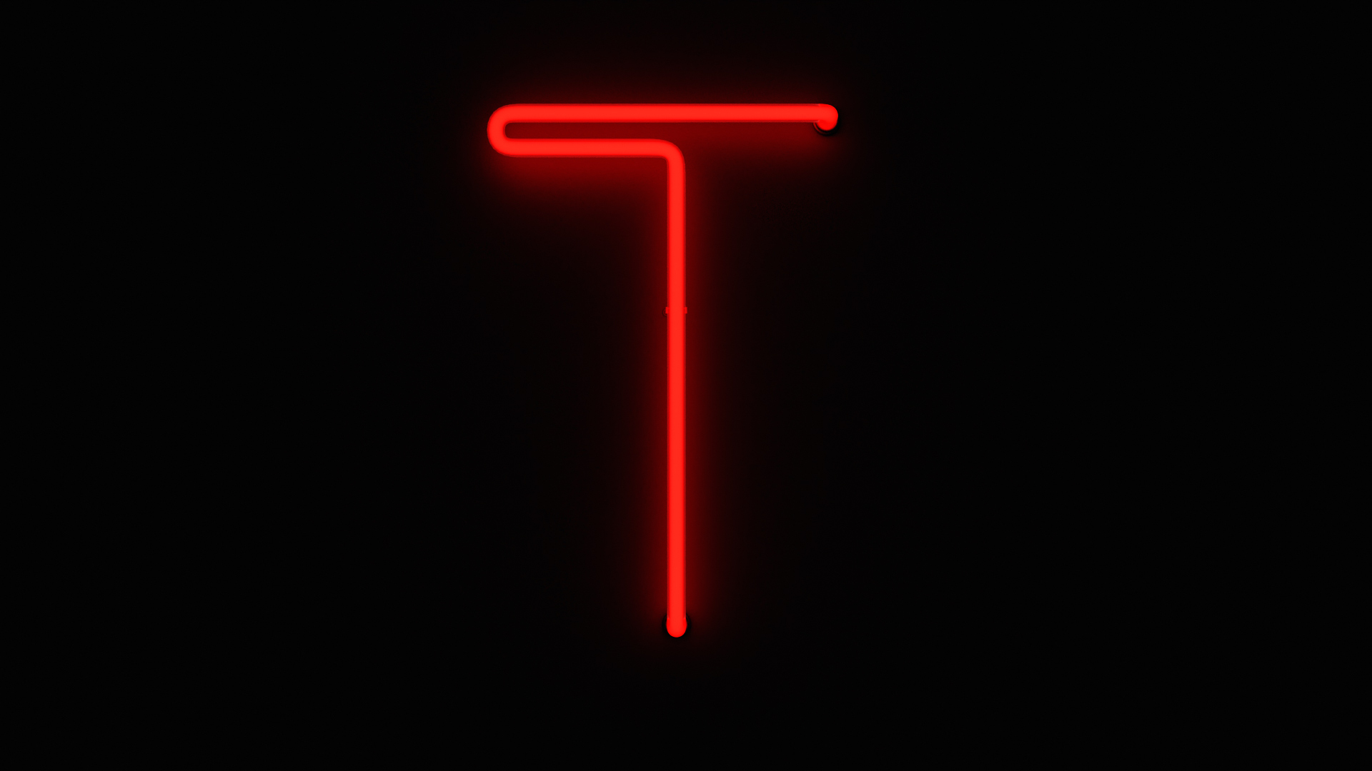 Neon Red Alphabet T 3D Model - TurboSquid 2158261