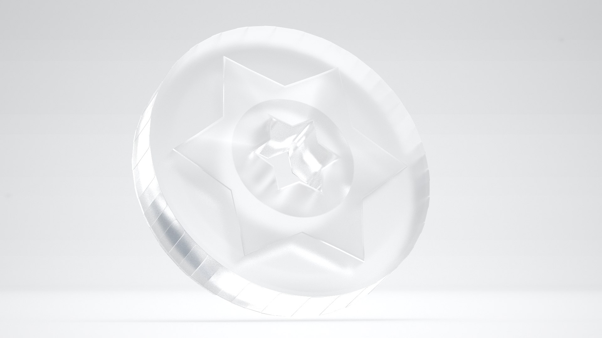 Frosted Glass Game Coin - TurboSquid 2399109