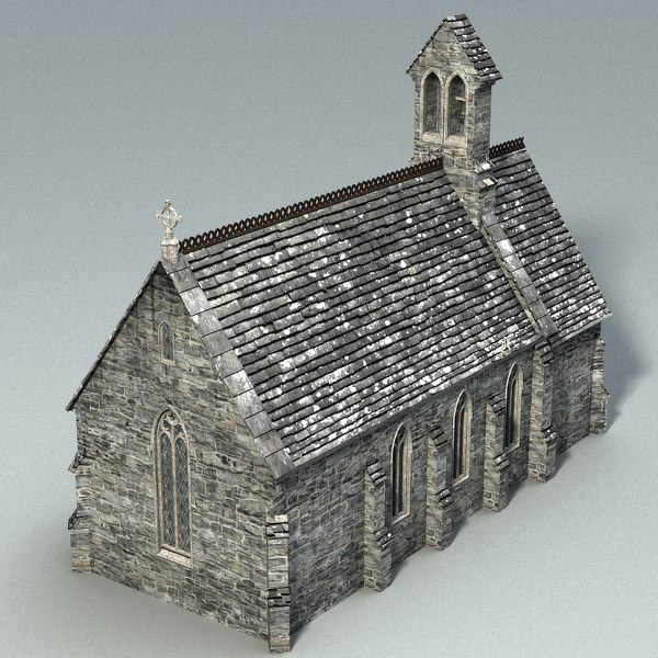medieval church 3d model