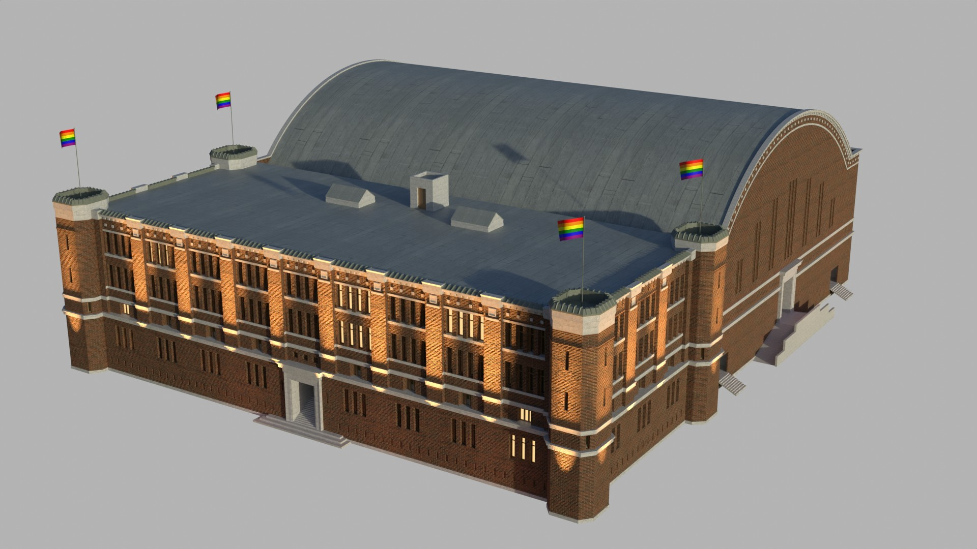 3D San Francisco Armory - TurboSquid 1976080