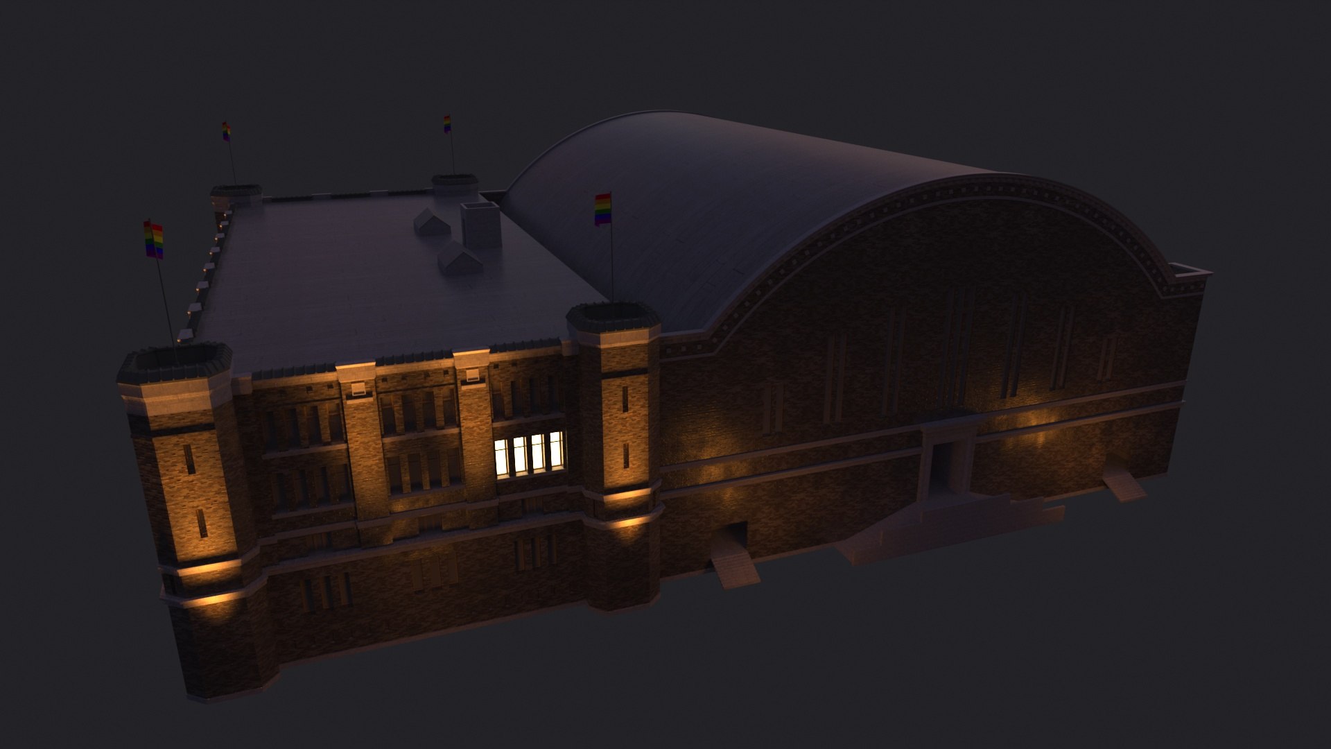 3D San Francisco Armory - TurboSquid 1976080