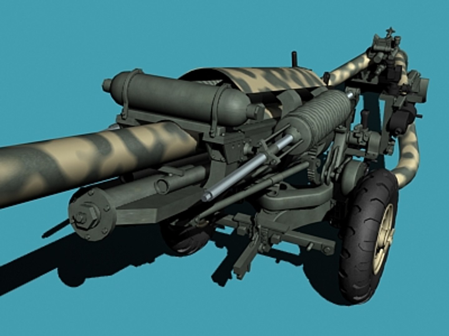 Howitzer M119 3d Model