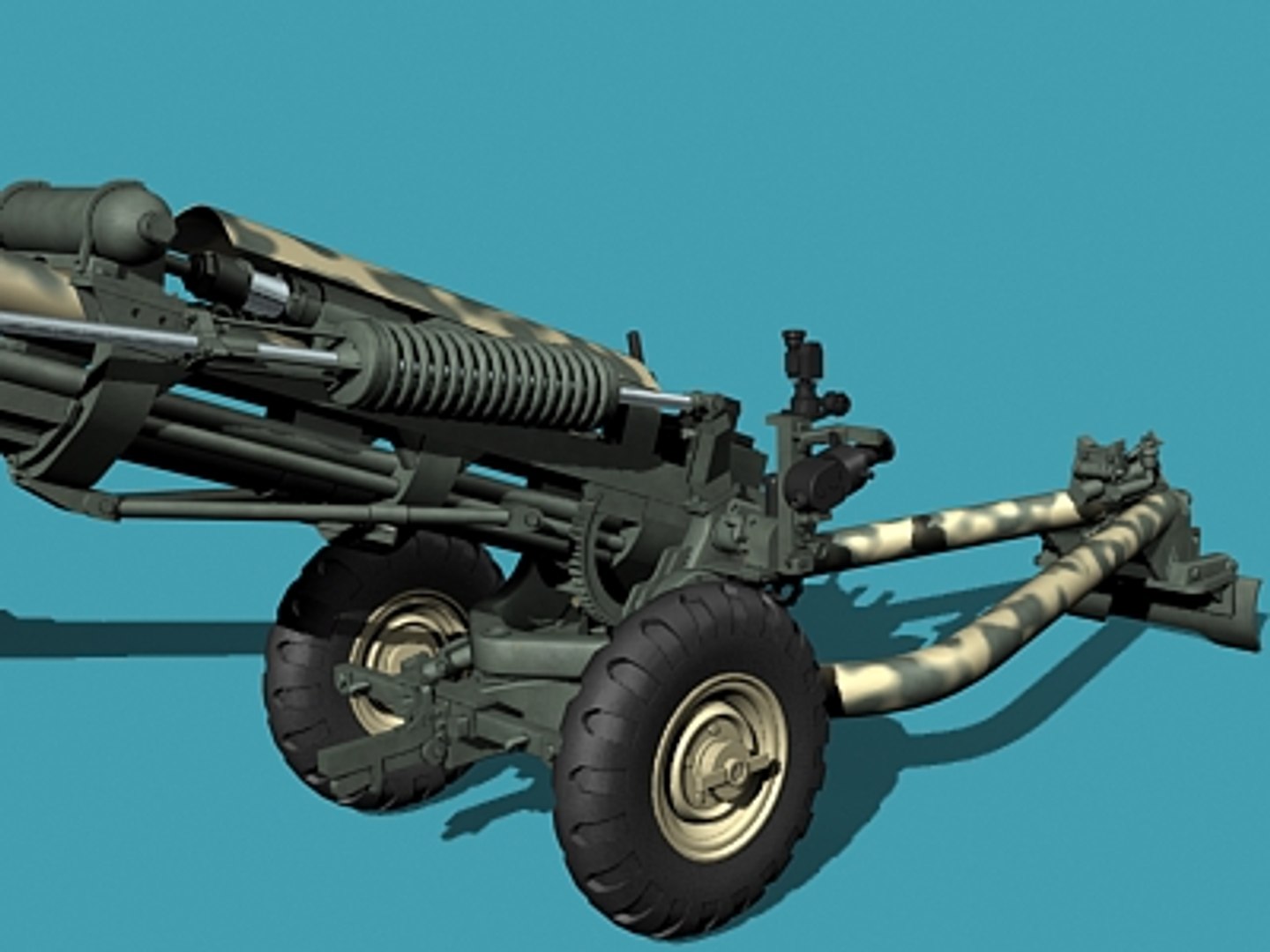 Howitzer M119 3d Model