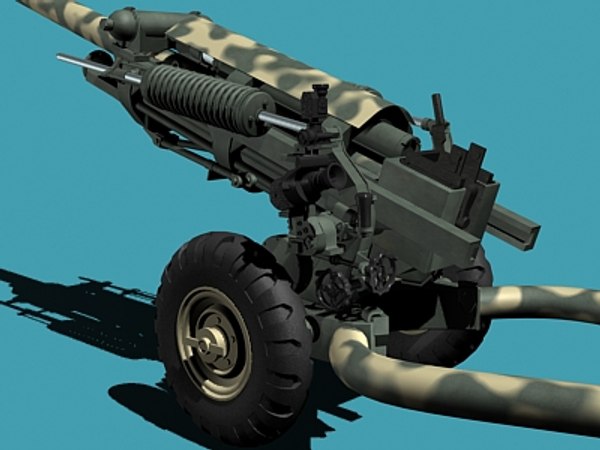 howitzer m119 3d model