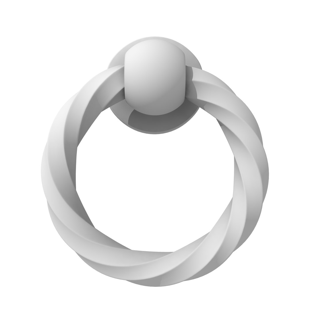3D Model Twisted Door Knocker - TurboSquid 1503361