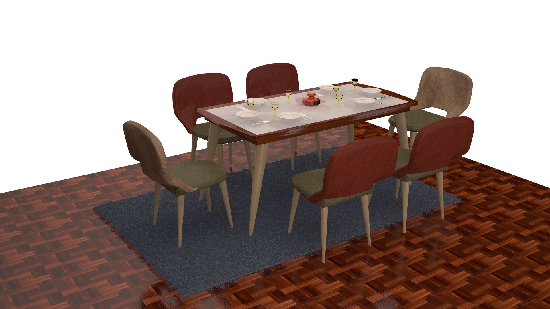3D Table Char Set - TurboSquid 1443703