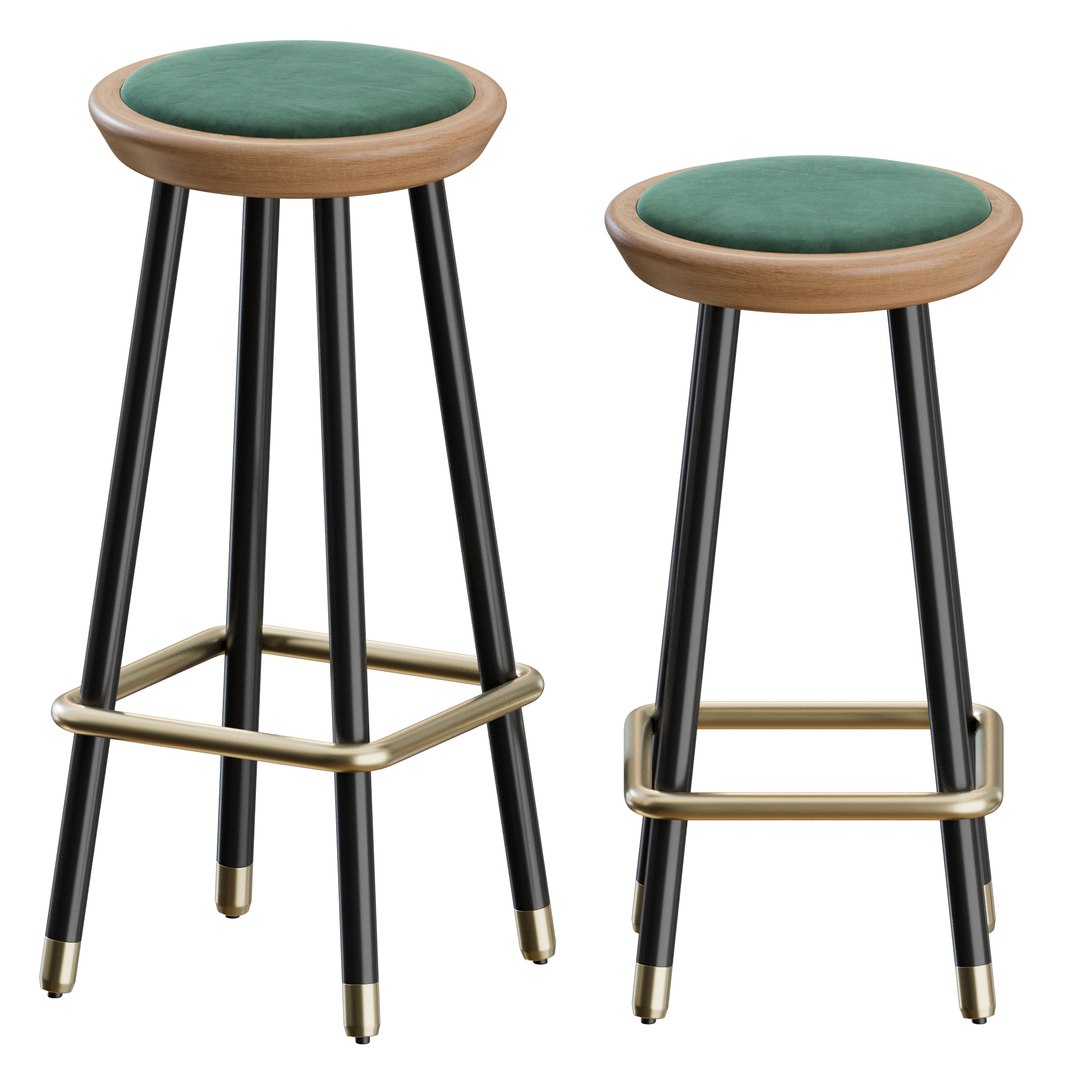 Drop Bar Stool By Topos Workshop Model - TurboSquid 2253189