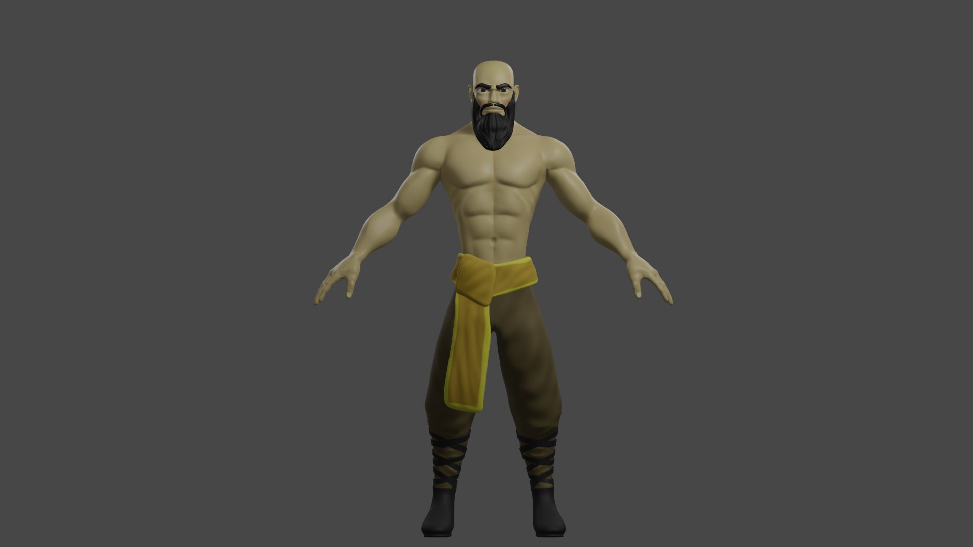 Fighting Monk 3D Model - TurboSquid 1975897