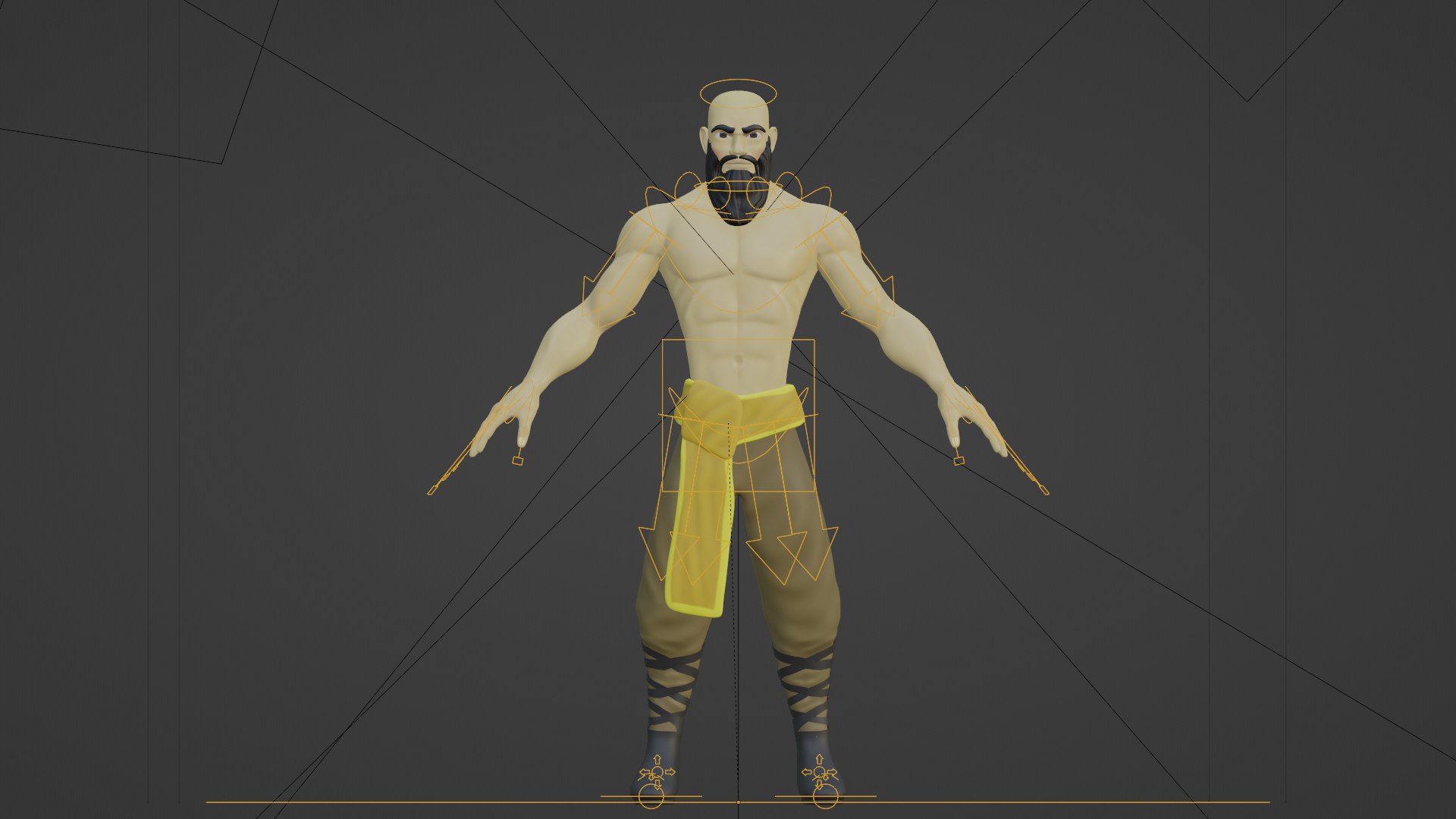 Fighting Monk 3D Model - TurboSquid 1975897