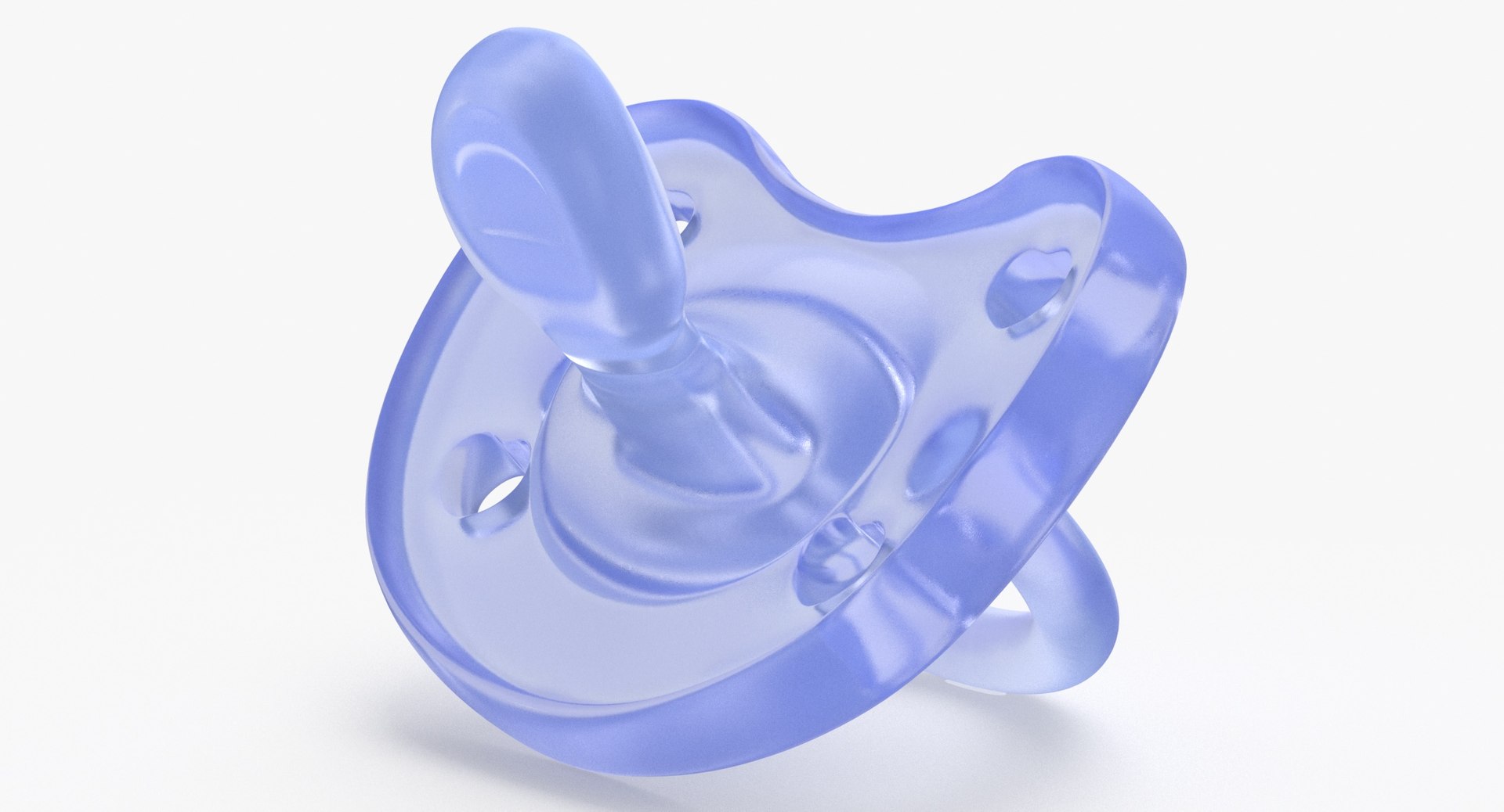 3D Prop Pacifier Clear Blue Pink And Purple Color - TurboSquid 2238078