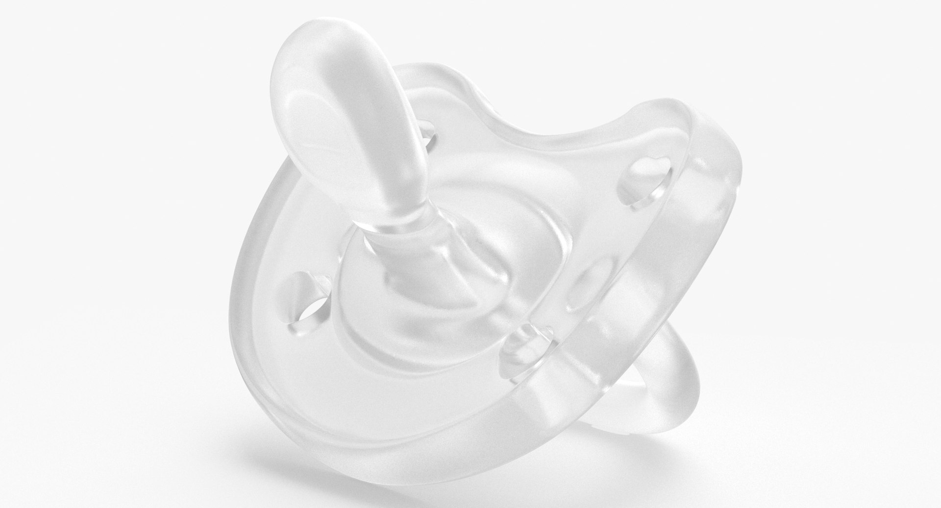 3D Prop Pacifier Clear Blue Pink And Purple Color - TurboSquid 2238078