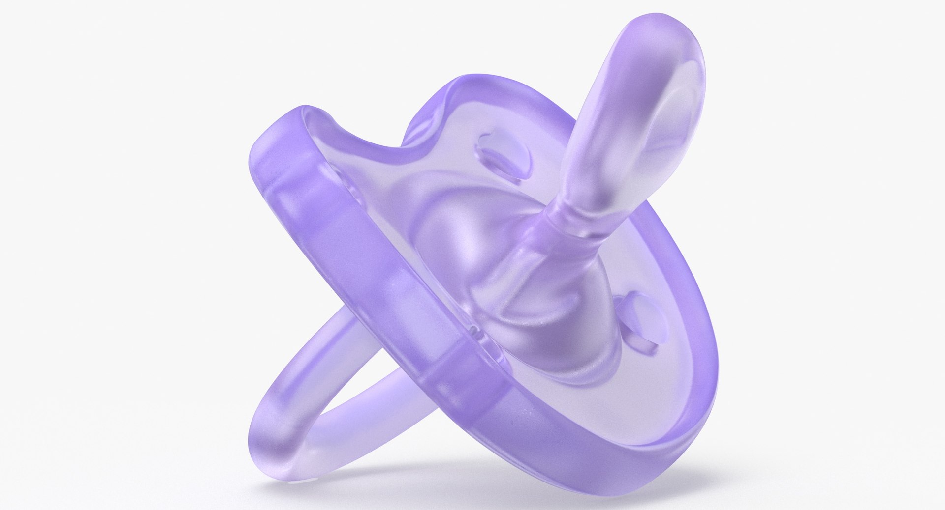 3D Prop Pacifier Clear Blue Pink And Purple Color - TurboSquid 2238078