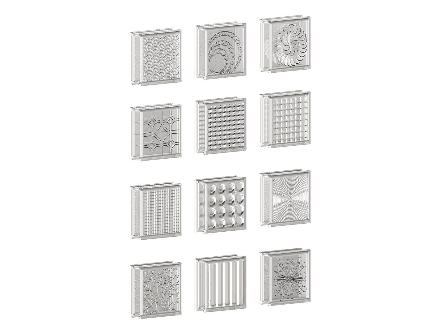 3D Glass Blocks 04 - TurboSquid 1908423