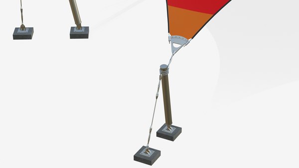 3D Tensile Structures Architecture Colorful - TurboSquid 1902577