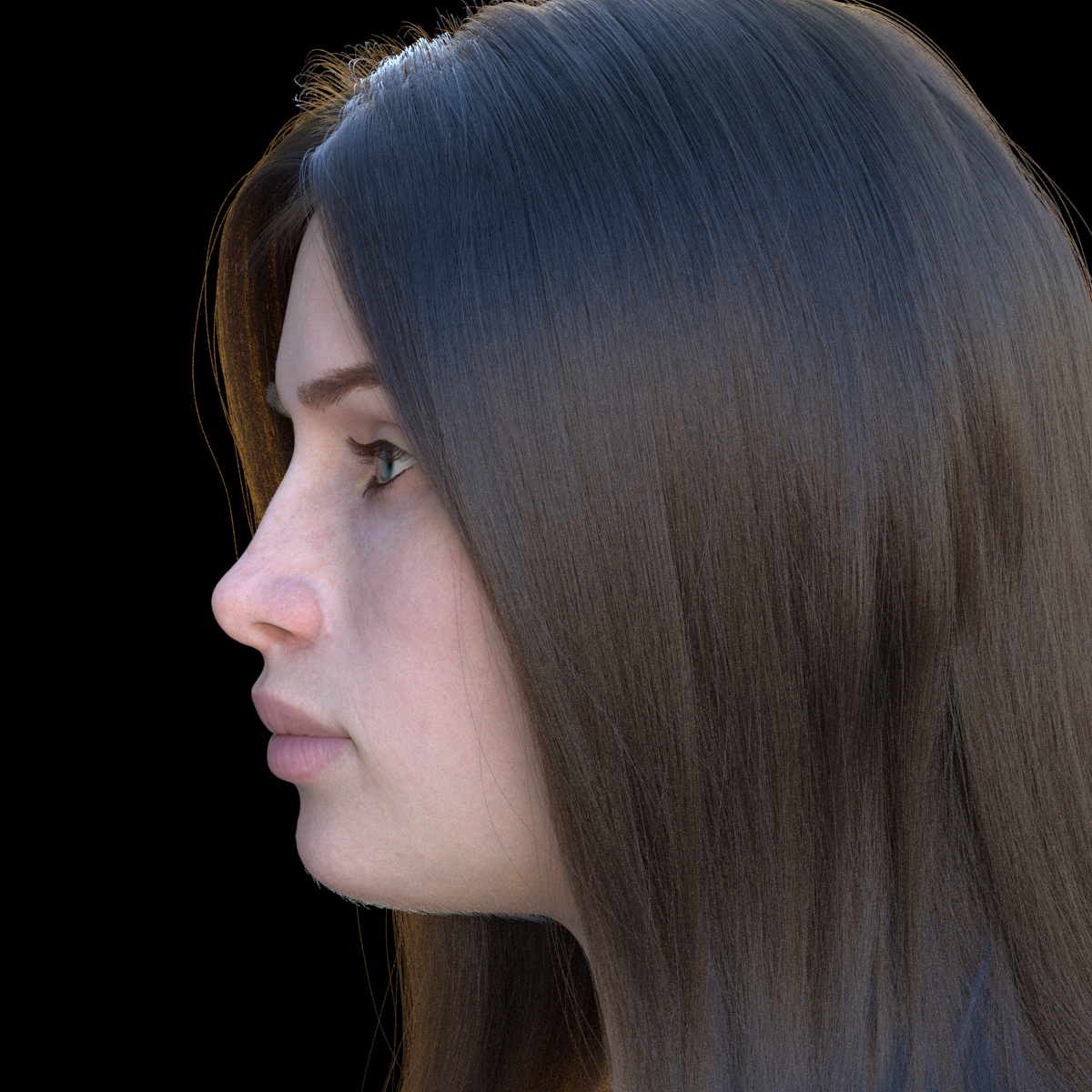 3D model female character rig face - TurboSquid 1394259