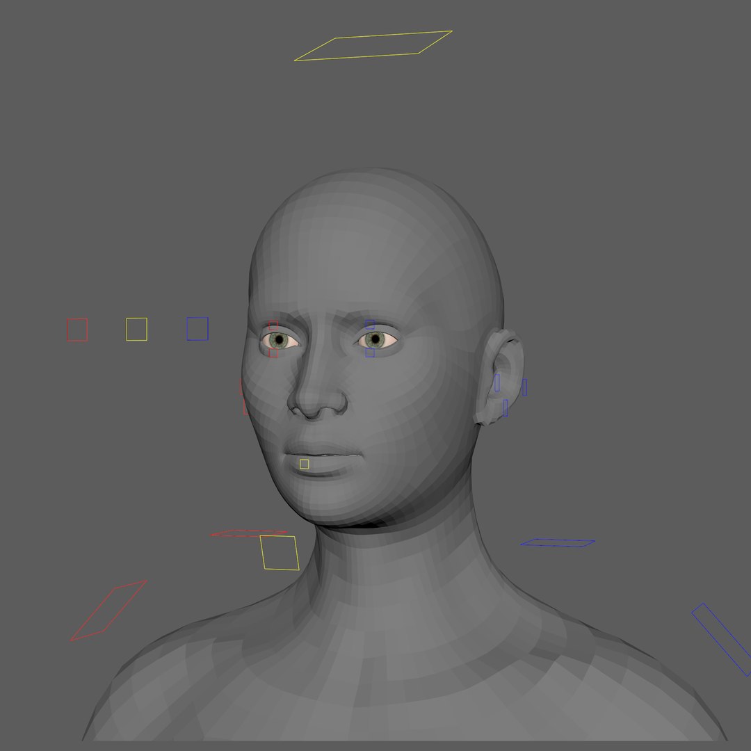 3D Model Female Character Rig Face - TurboSquid 1394259