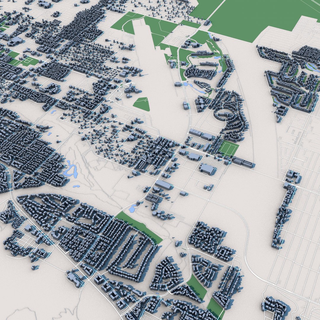 3D Model Palm Springs City California - TurboSquid 2311712