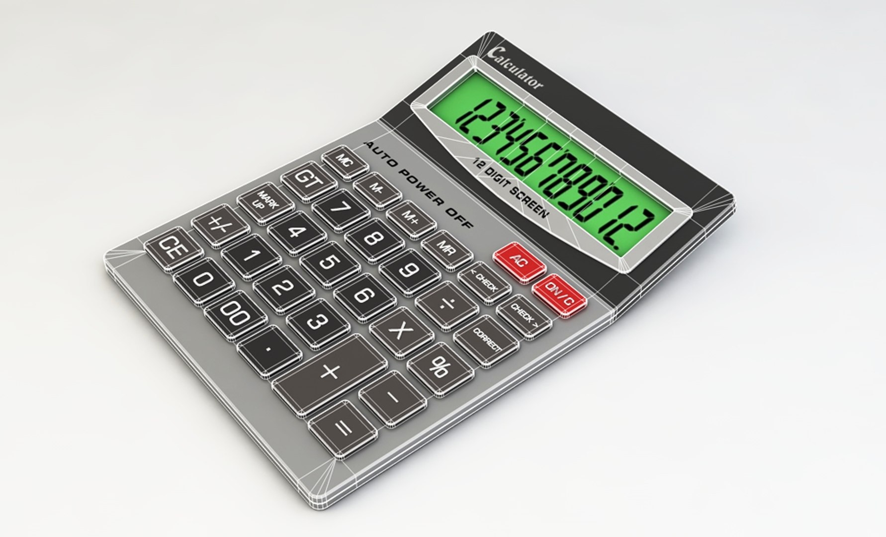 3d Generic Calculator Model