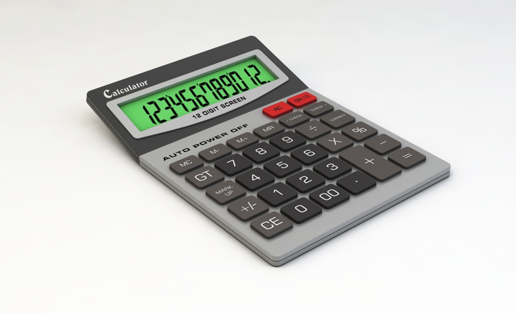 3d Generic Calculator Model