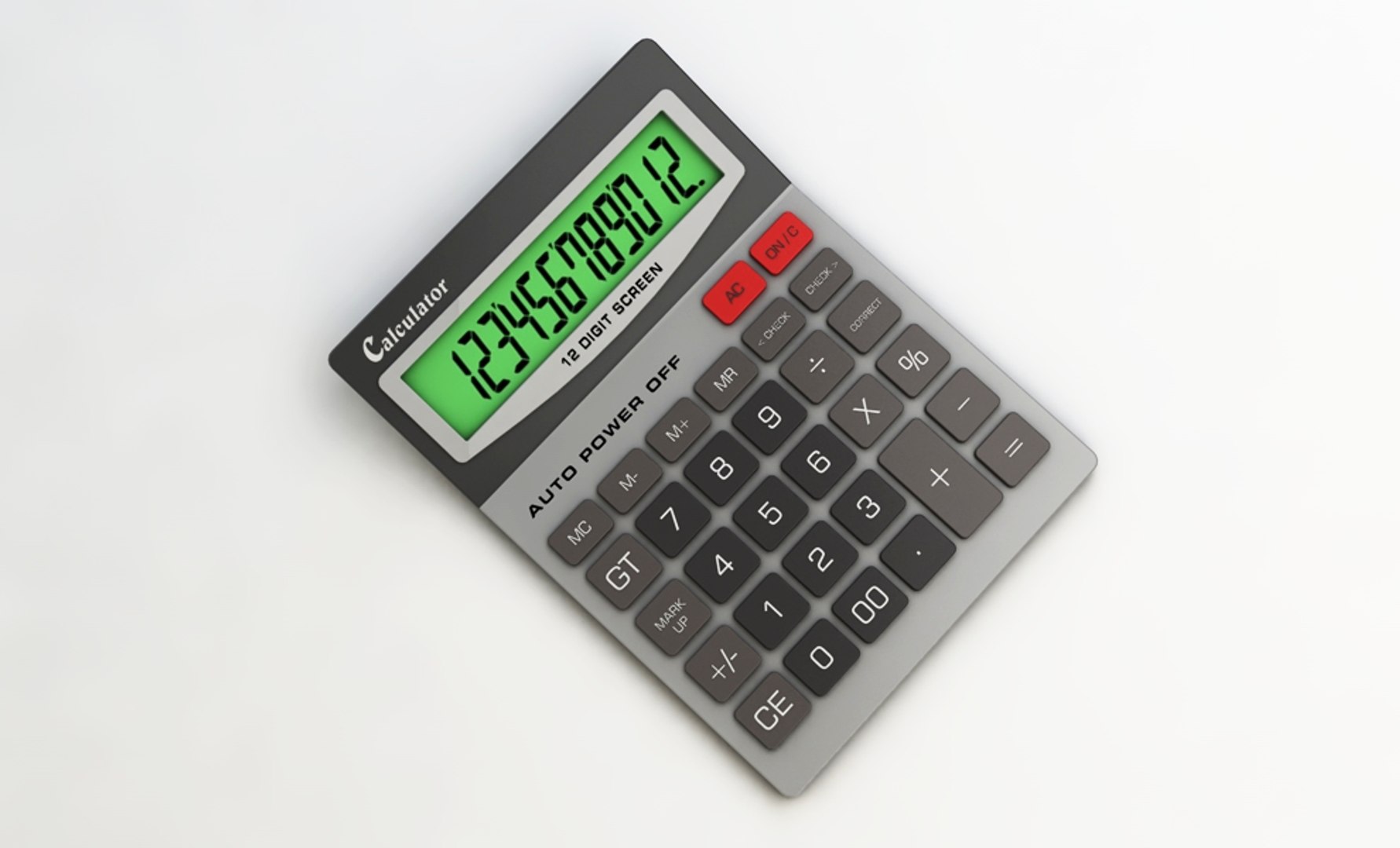 3d Generic Calculator Model