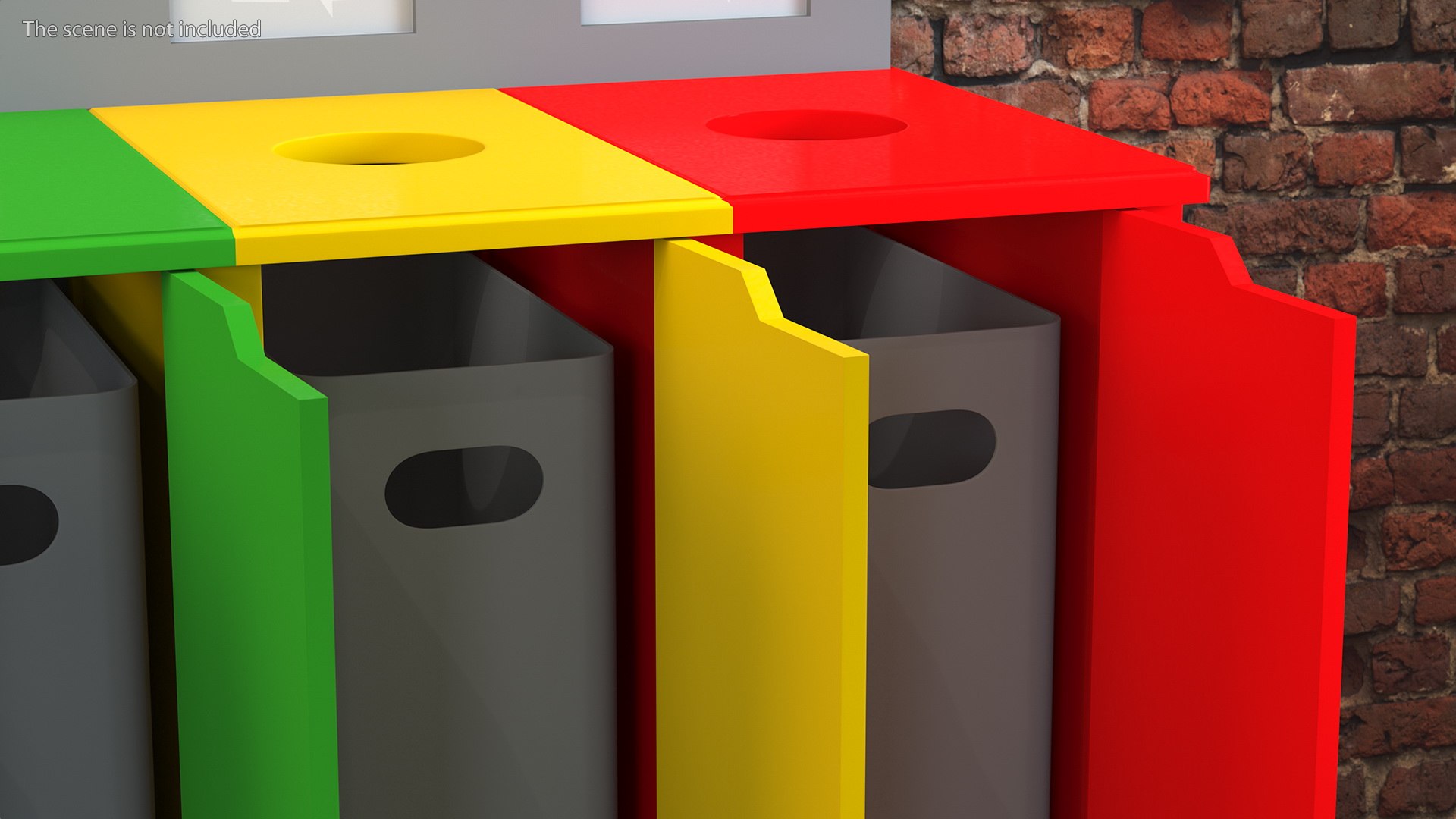 3D Model Sort Recycling Bins Collection 2 - TurboSquid 2205690