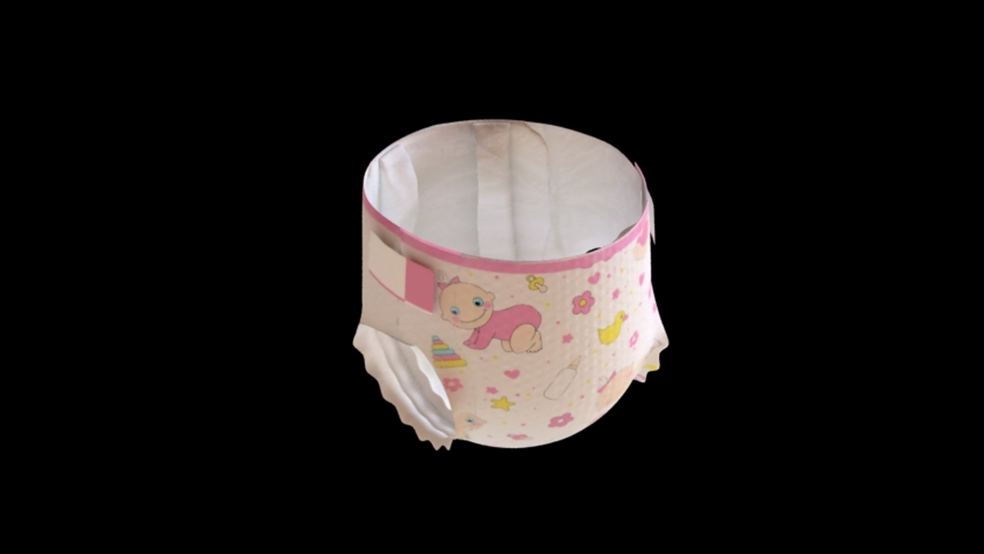 Baby Diaper 3d Model