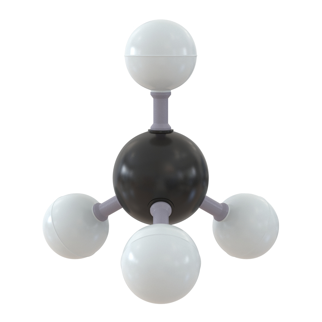 3d Model Methane Molecule