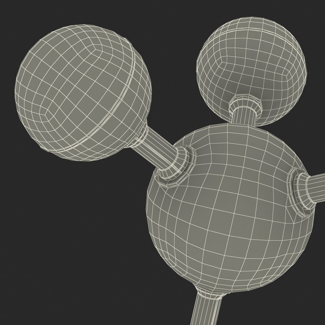 3d Model Methane Molecule