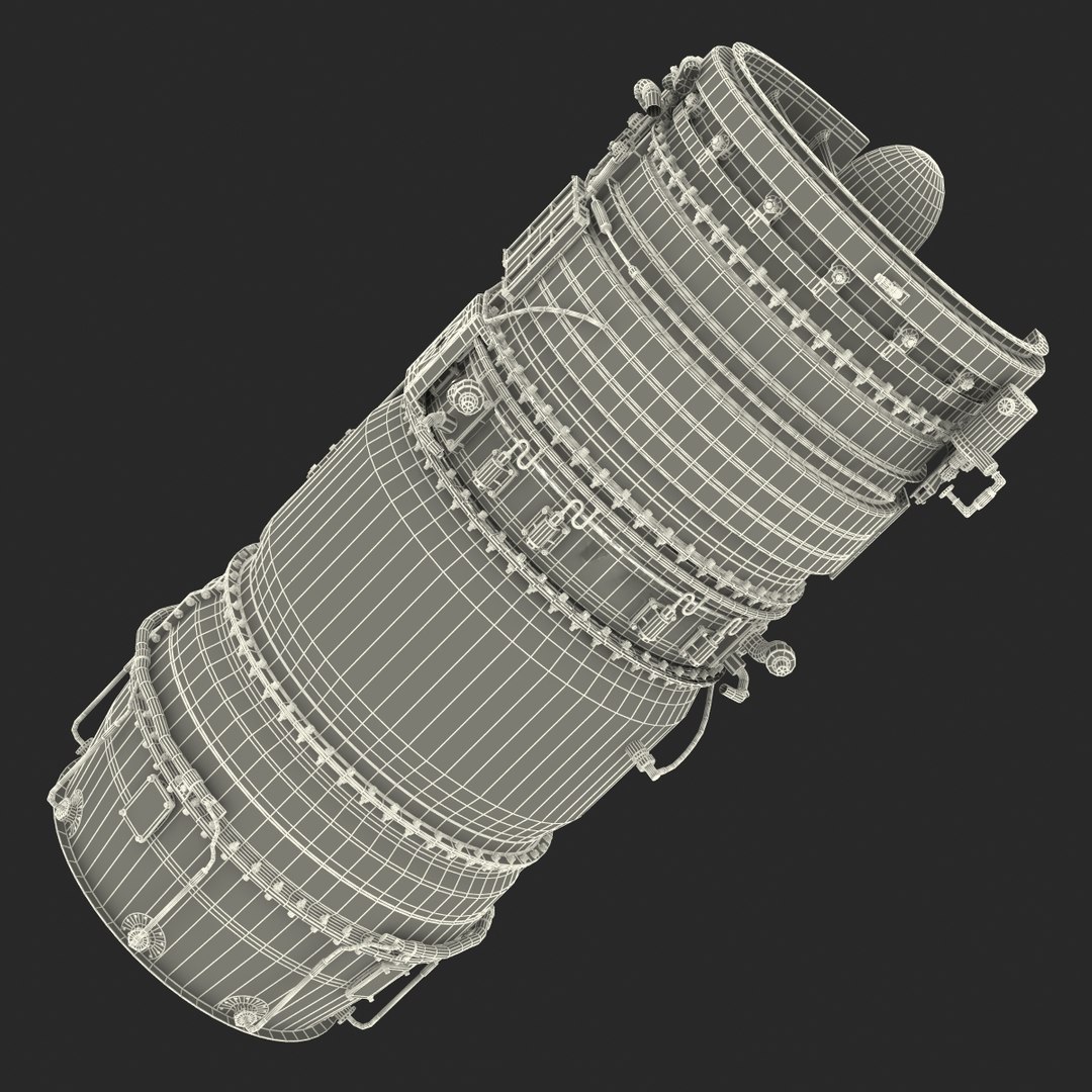 3d Obj Turbojet Engine Sectioned