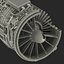 3d Obj Turbojet Engine Sectioned