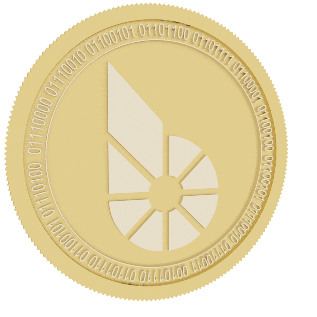3D Model Bitusd Gold Coin - TurboSquid 1493299