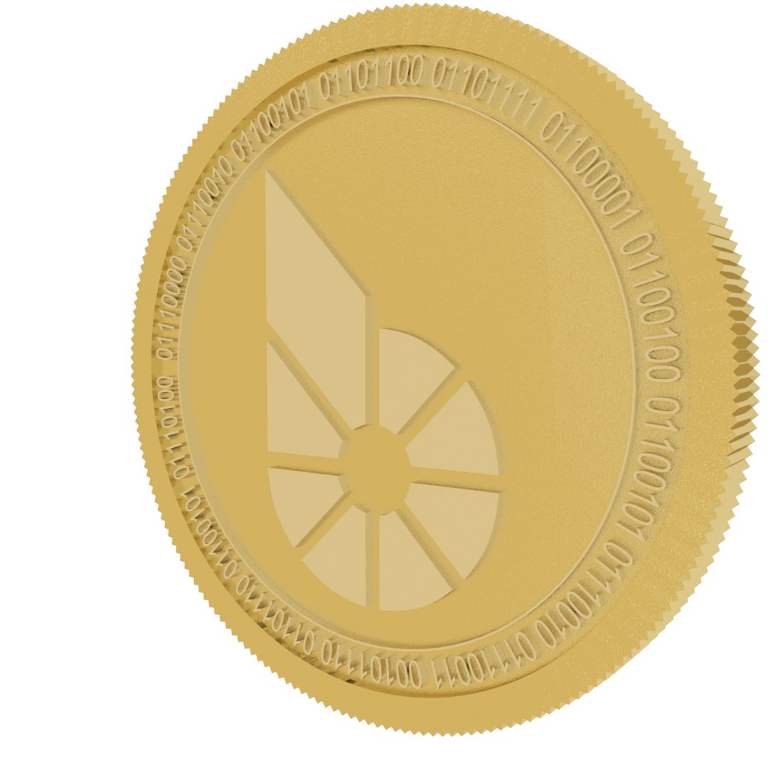3D Model Bitusd Gold Coin - TurboSquid 1493299