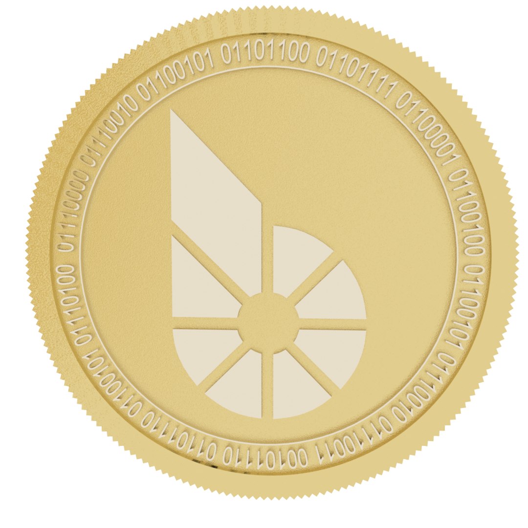 3D Model Bitusd Gold Coin - TurboSquid 1493299