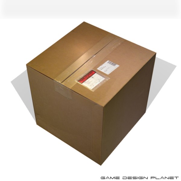 box industrial maps 3d model